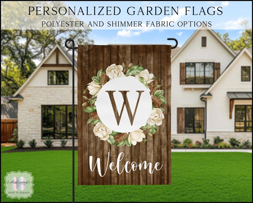 Welcome Magnolia Flag, Magnolia Yard Flag, Spring Garden Flag, Summer ...