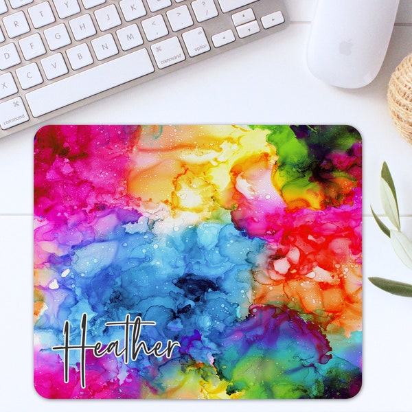 Rainbow Mouse Pad - Etsy