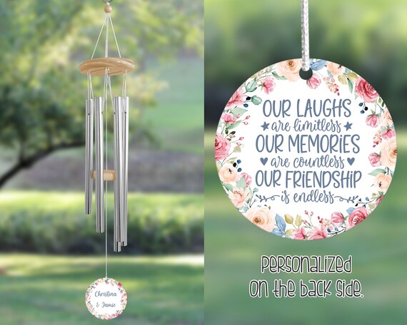 Friendship Wind Chime Long Distance Friendship Gift Moving - Etsy