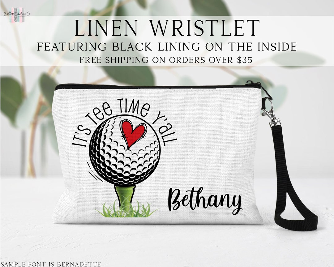 It's Tee Time Y'all Bag, Personalized Golfing Bag, Custom Golf Tee Bag ...