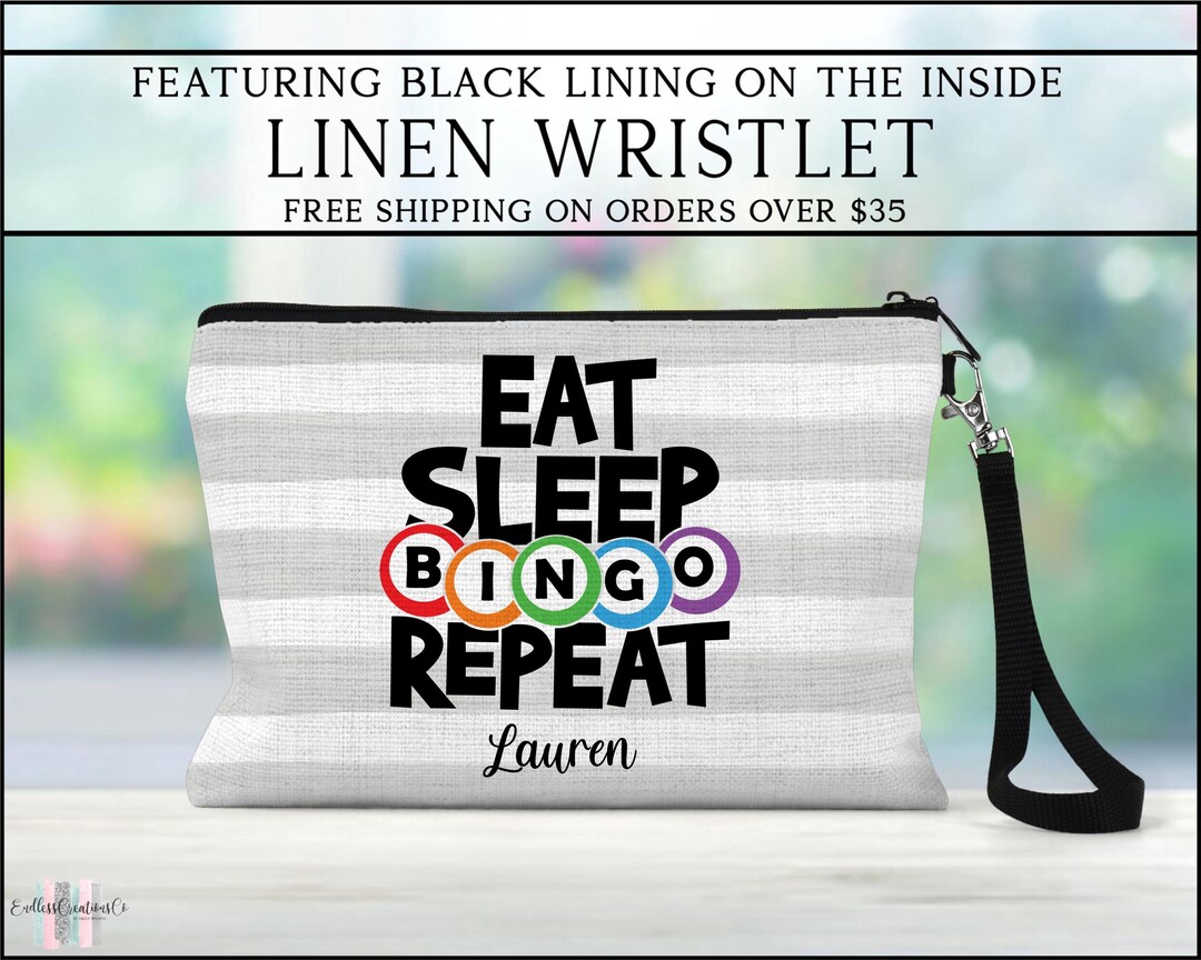 Bingo Lover Wristlet, Custom Bingo Game Bag, Bingo Gift Ideas for Her ...