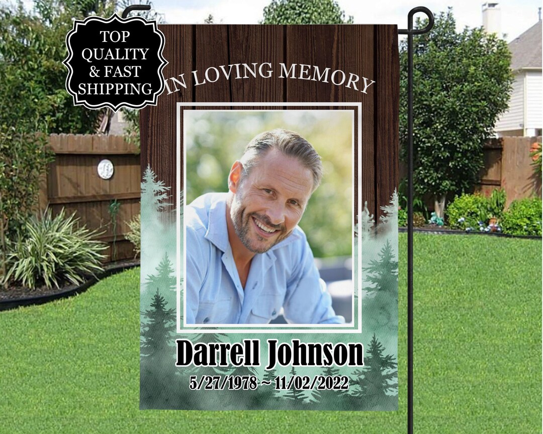 Memorial Garden Flag, in Loving Memory Of, Sympathy Flag, Commentary ...