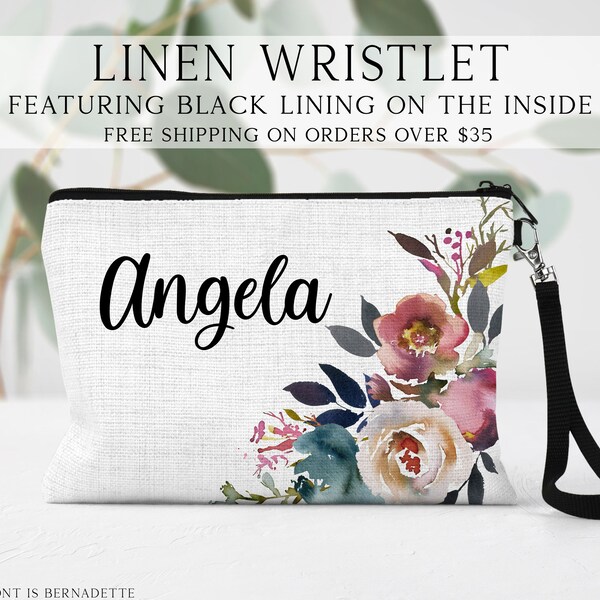 Linen Cosmetic Bag - Etsy