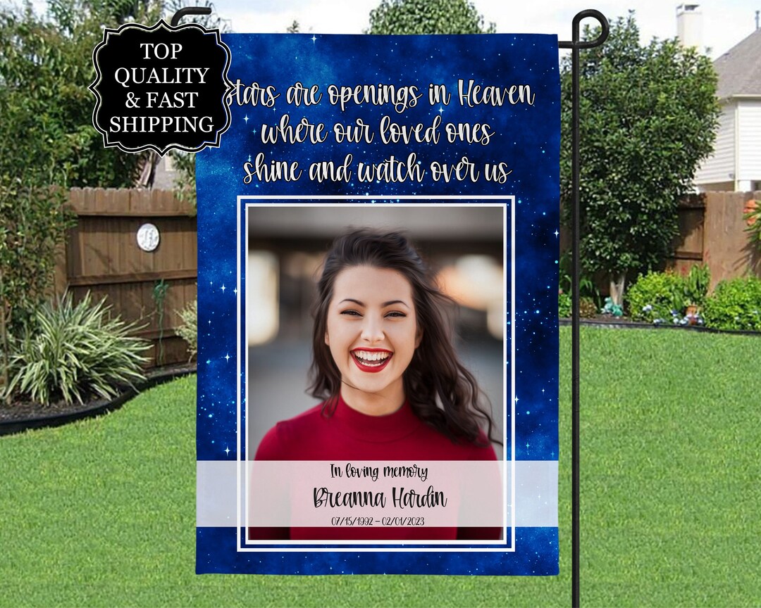 Memorial Garden Flag, in Loving Memory Of, Sympathy Flag, Commentary ...