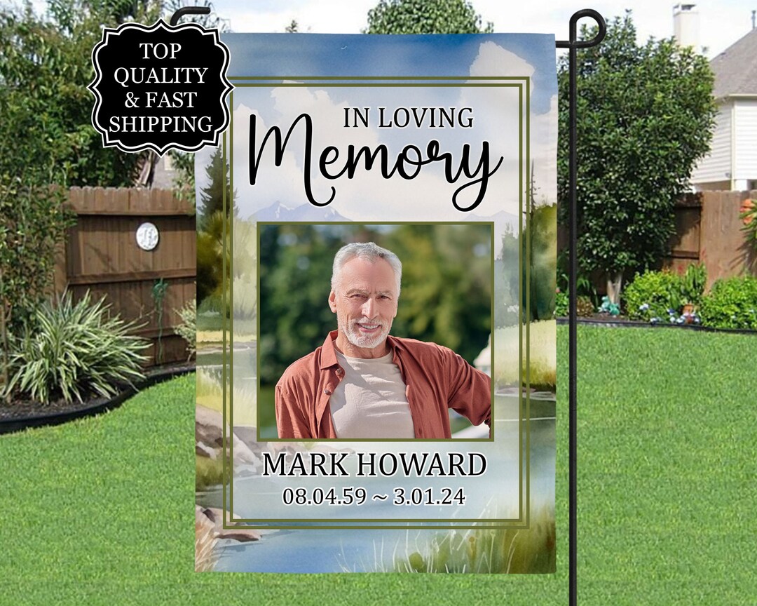 Memorial Garden Flag, in Loving Memory Of, Sympathy Flag, Commentary ...