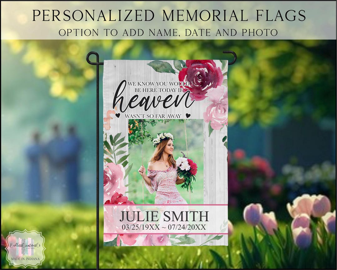 Memorial Garden Flag, in Loving Memory Of, Sympathy Flag, Commentary ...