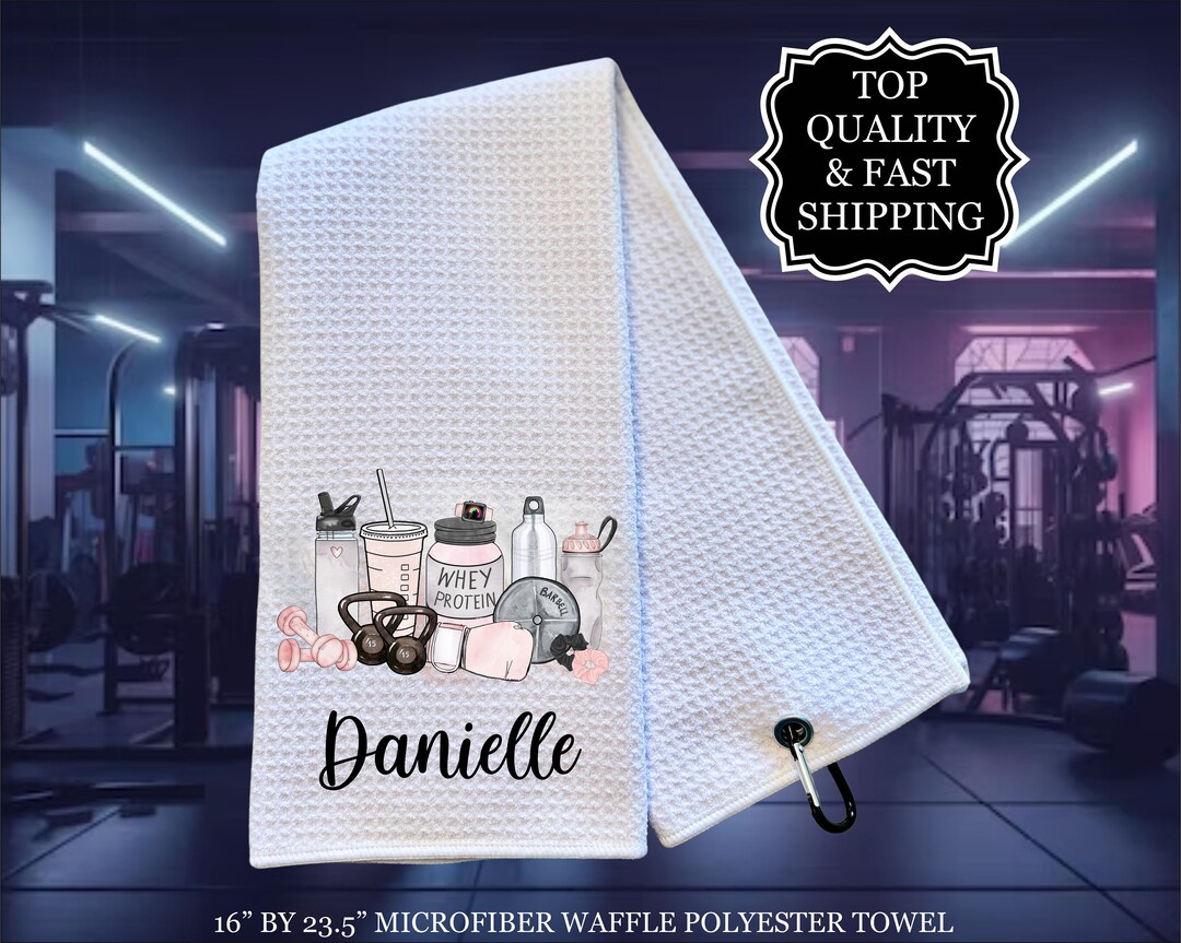 Personalized Gym Work Out Towel, Custom Gym Towel, Gym Sweat Towel ...