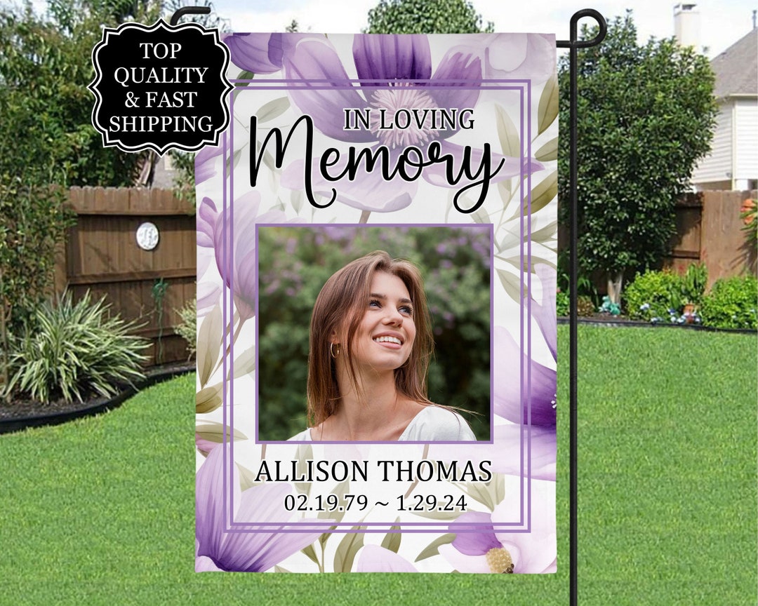 Memorial Garden Flag, in Loving Memory Of, Sympathy Flag, Commentary ...