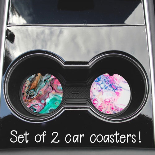 Red Gemstone Car Coasters | Etsy