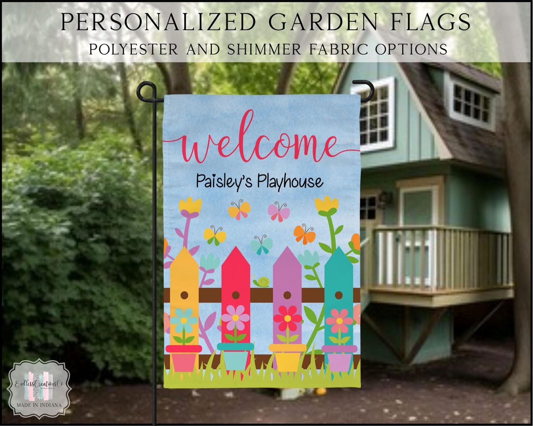 Girls Playhouse Flag, Kids Tree House Flag, Kids Fort Flag, Kids ...