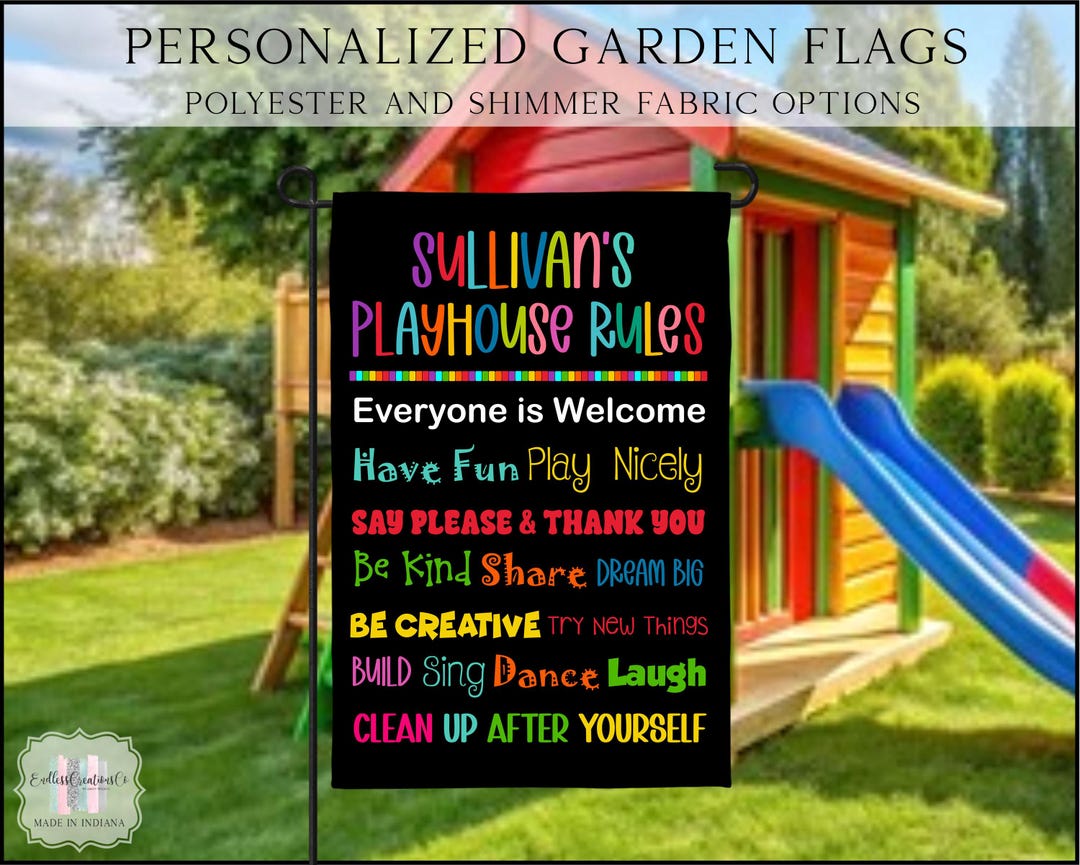 Kids Playground Flag, Kids Tree House Flag, Kids Fort Flag, Kids ...