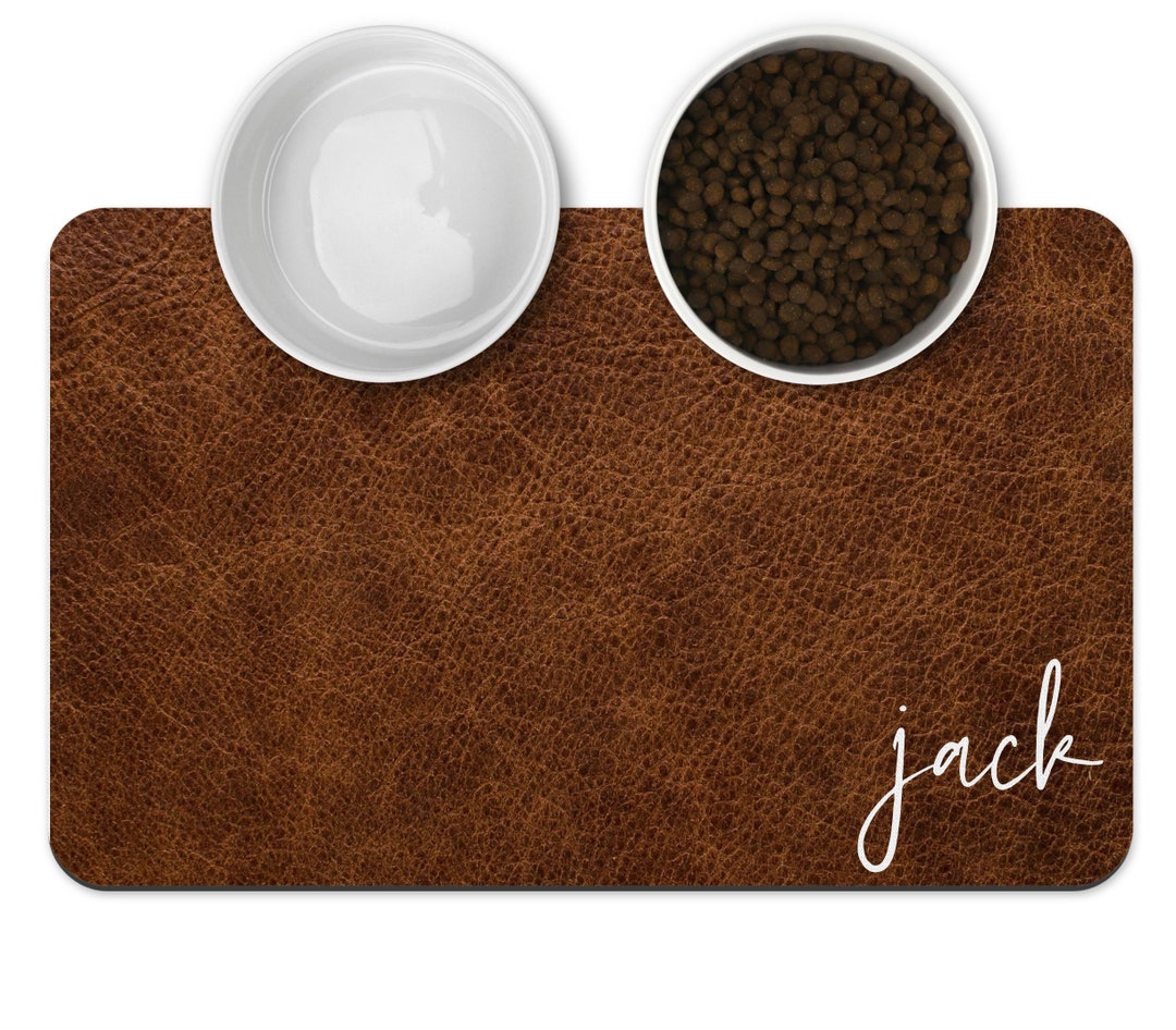 Personalized Pet Placemat Brown Pet Feeding Mat Pet Place - Etsy