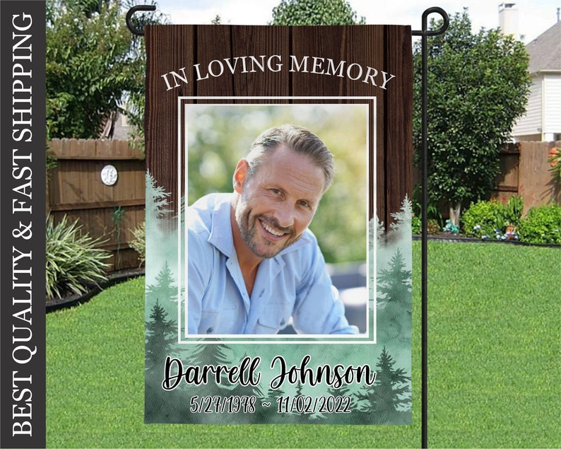 Memorial Garden Flag in Loving Memory Of Sympathy Flag - Etsy