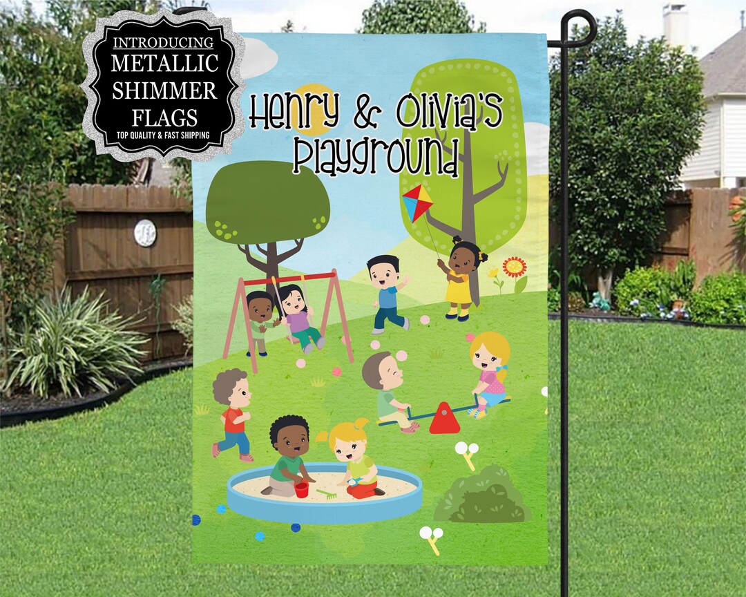 Kids Playground Flag, Kids Tree House Flag, Kids Fort Flag, Kids ...