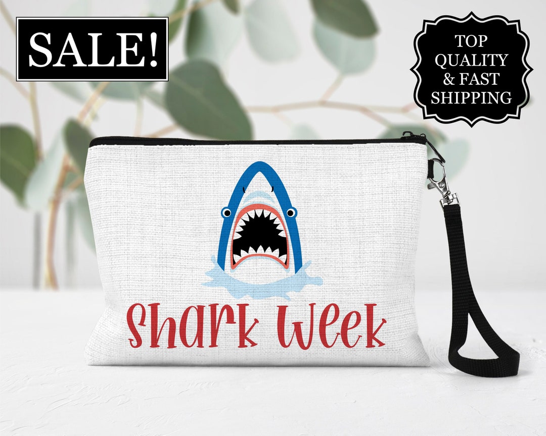 Funny Period Bag, Shark Week Period Bag, Tampon Case, Period Pouch ...