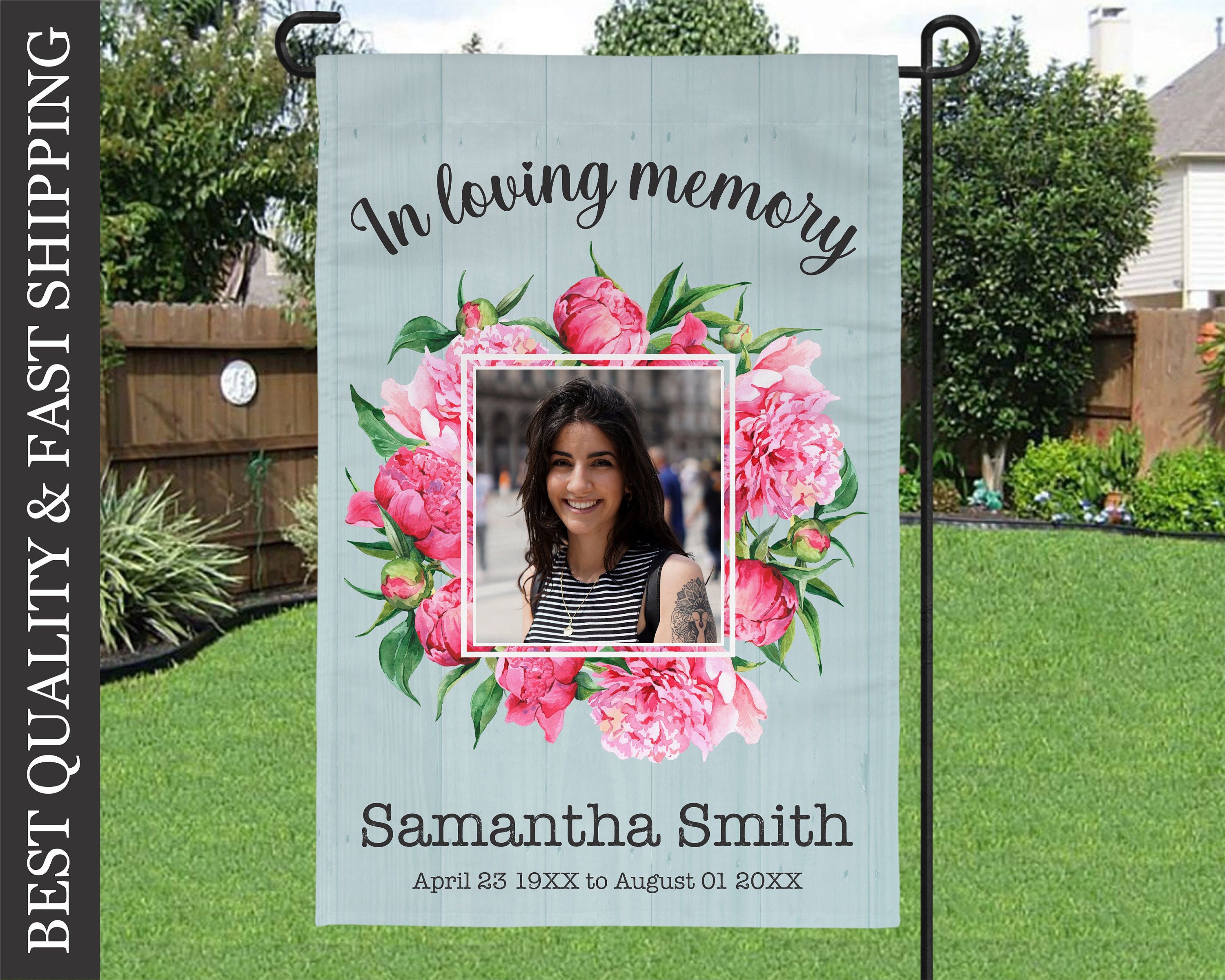 Memorial Garden Flag in Loving Memory Of Sympathy Flag - Etsy