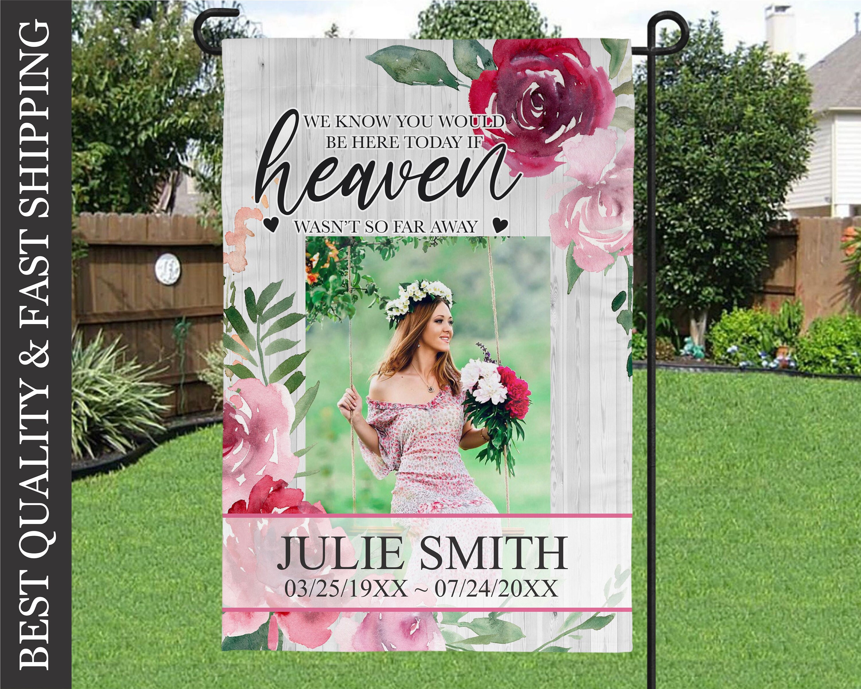 Memorial Garden Flag in Loving Memory Of Sympathy Flag - Etsy