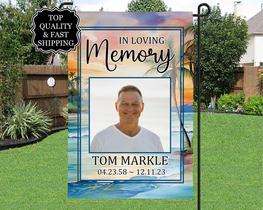 Memorial Garden Flag, in Loving Memory Of, Sympathy Flag, Commentary ...