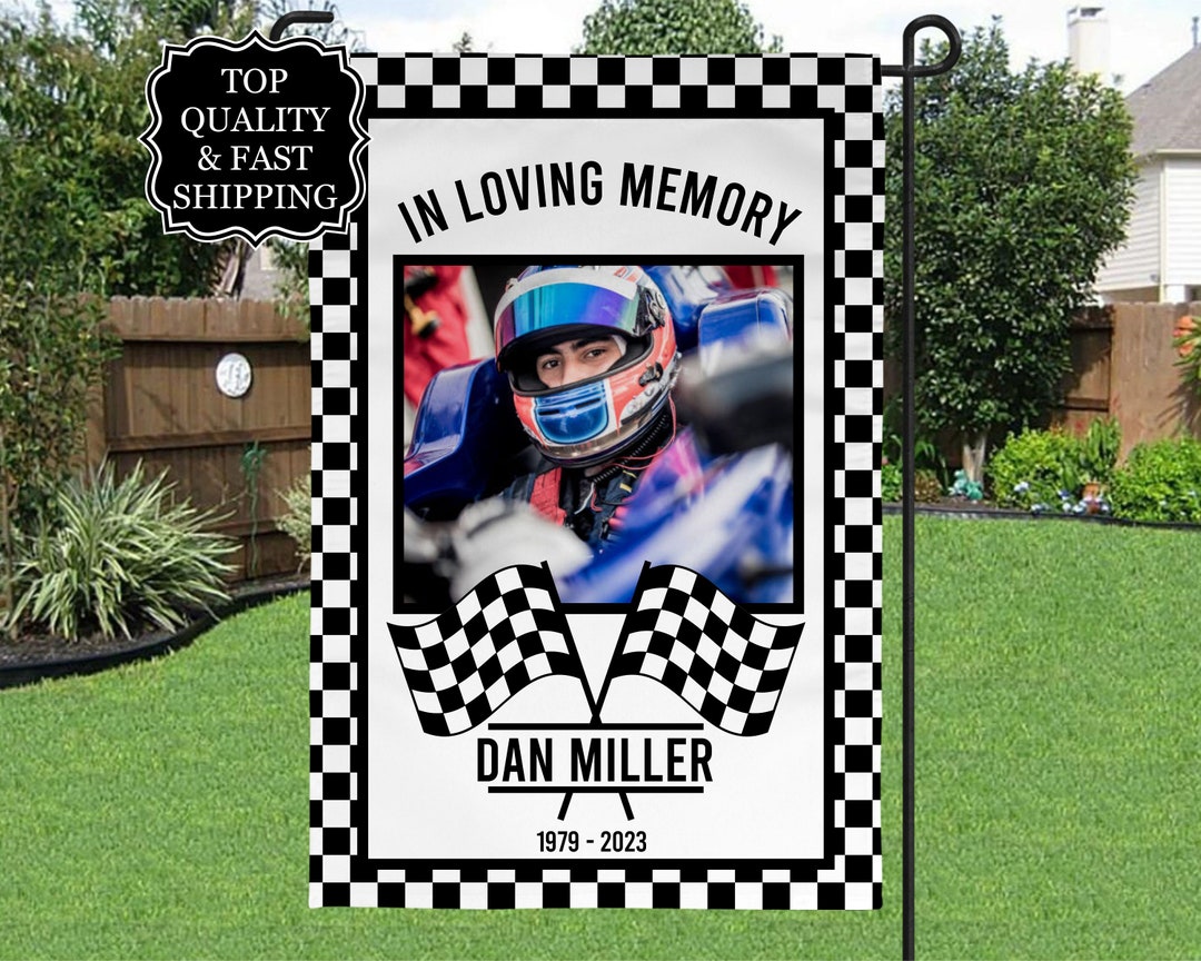 Racing Memorial Garden Flag, in Loving Memory Of, Sympathy Flag ...