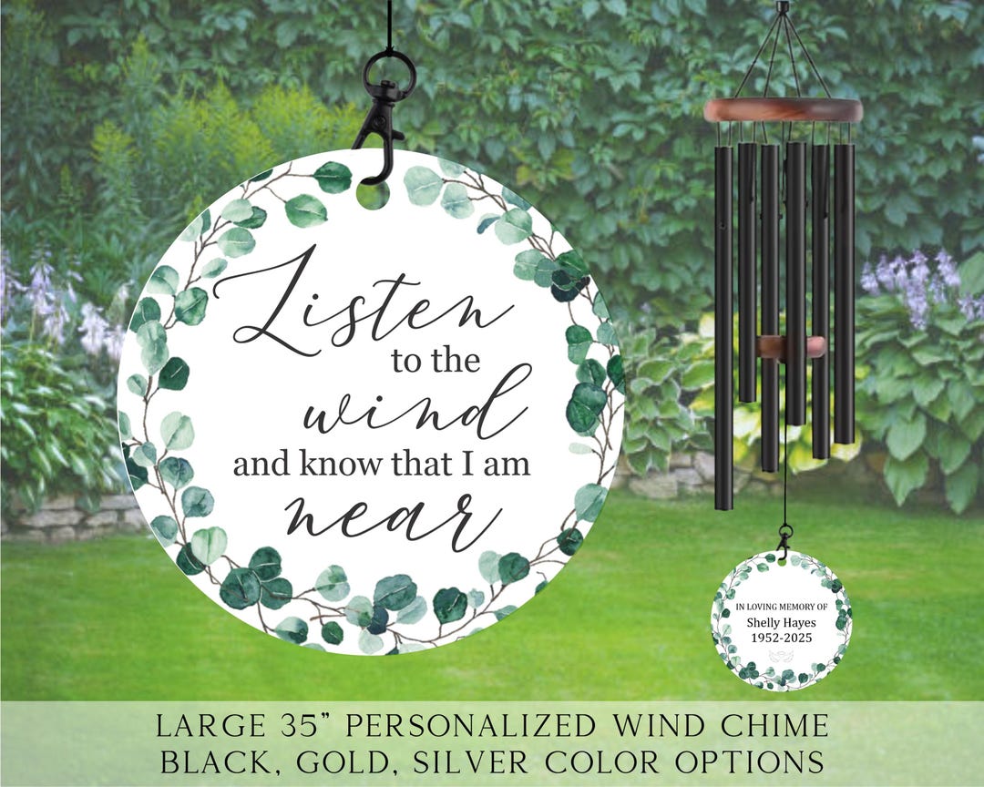Memorial Wind Chime, in Loving Memory, Remembrance Wind Chime ...