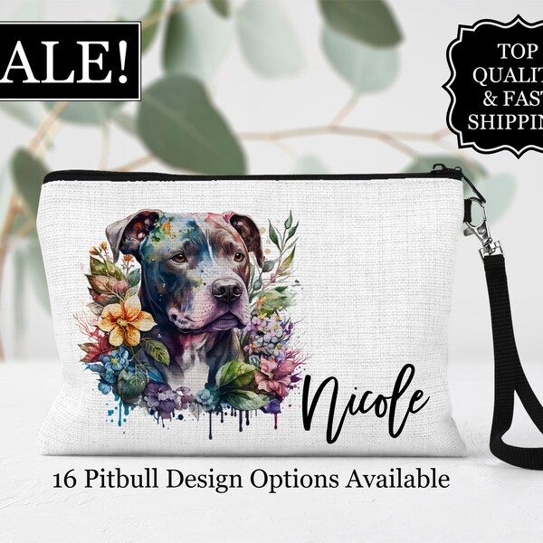 Pitbull Cosmetic Pouch - Etsy