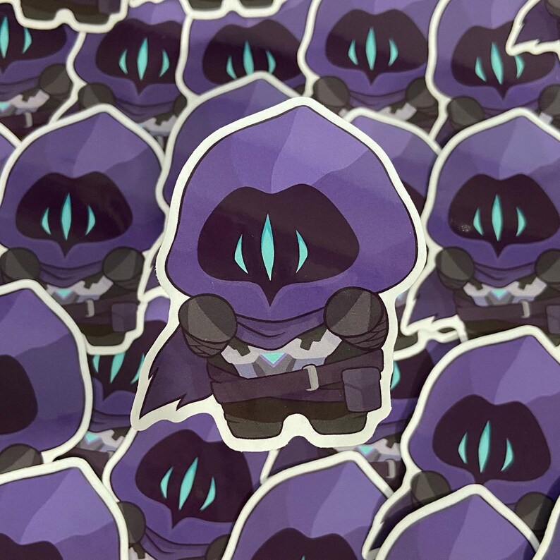 VALORANT Omen Sticker Gamer Vinyl / Chibi Vinyl Sticker / - Etsy
