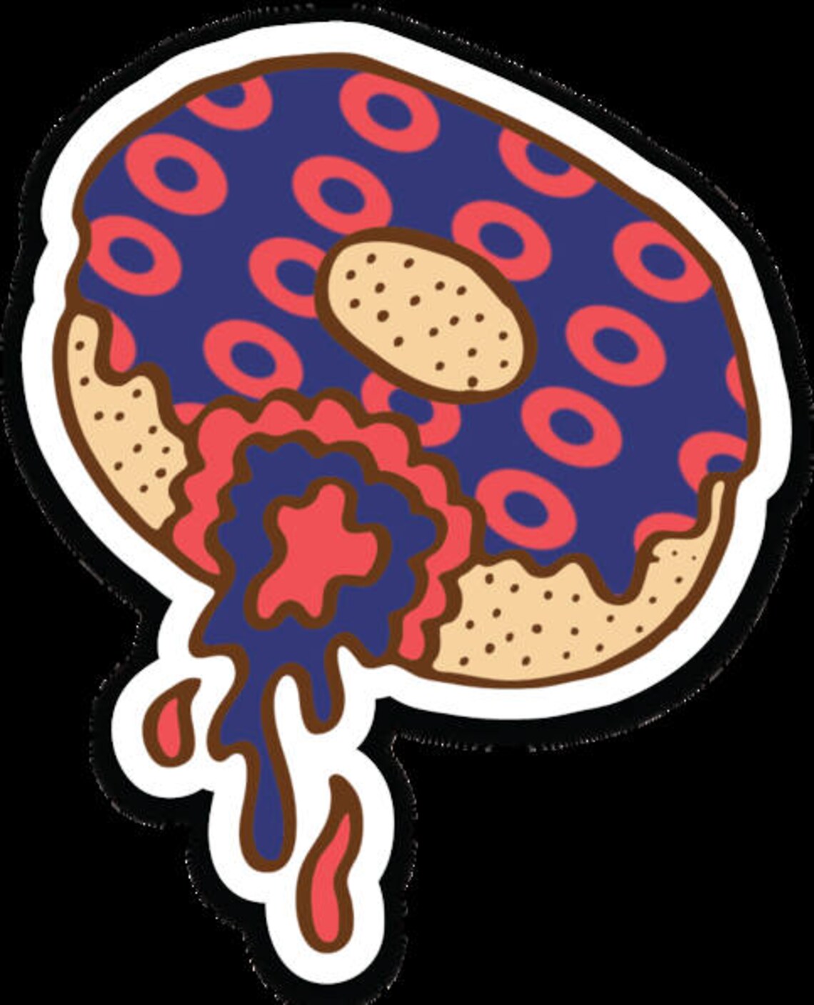 Fishman Donut Bonanza Phish Sticker Phish Magnet Fishman - Etsy