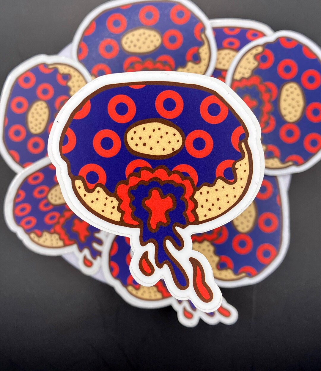 Phish Sticker, Fishman Donut Sticker, Donut Donut Sticker, Baker's ...