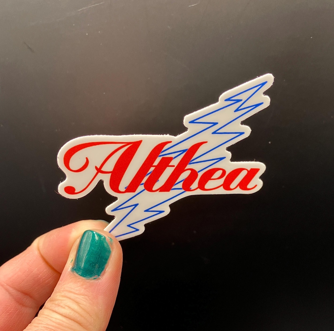 Althea Sticker, Lightning Bolt Sticker, Althea, Music Sticker, Vinyl ...