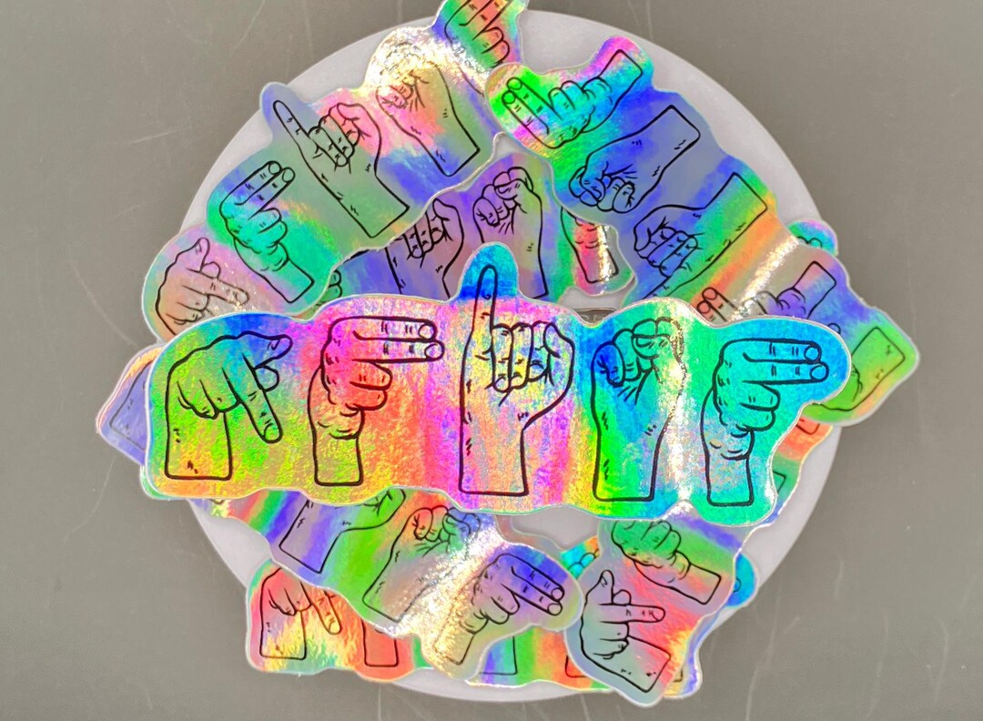 Phish ASL, Phish Sticker, Asl Sticker, Phish Shirt, Phish Holographic ...