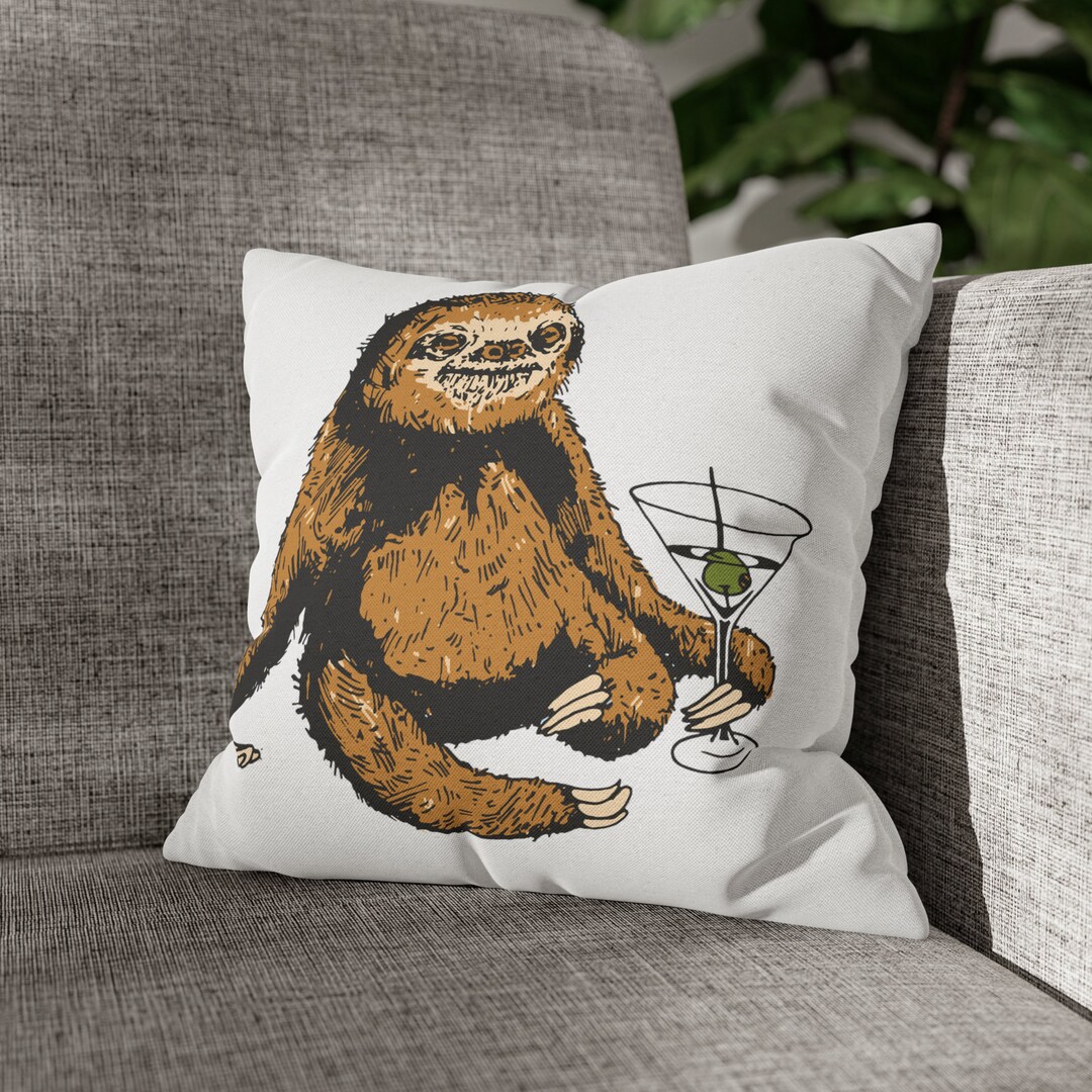 Sloth Pillow, Sloth Pillow Case, Phish Pillow, Sloth Phish, Sloth Gift ...