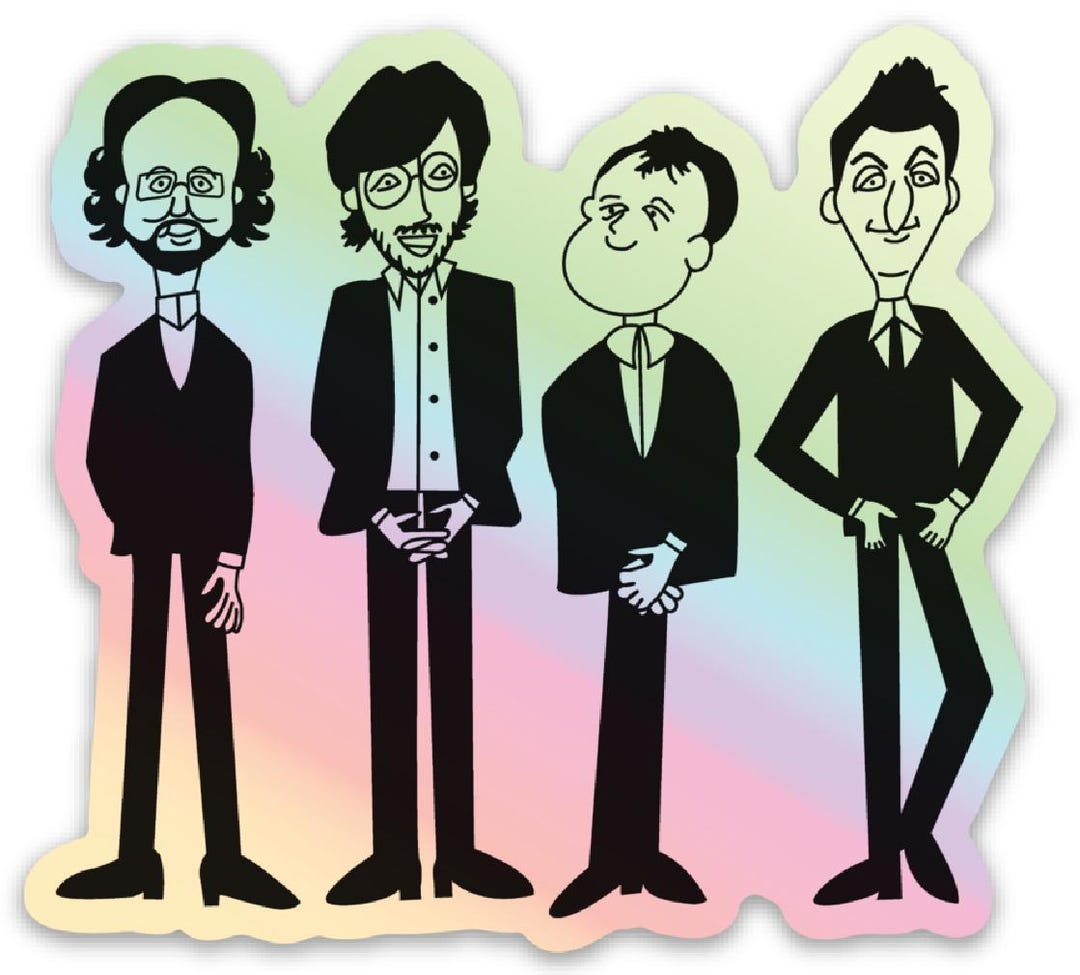 Phish Sticker, Phish Caricature Sticker, Phish Beatles, Fab Four ...