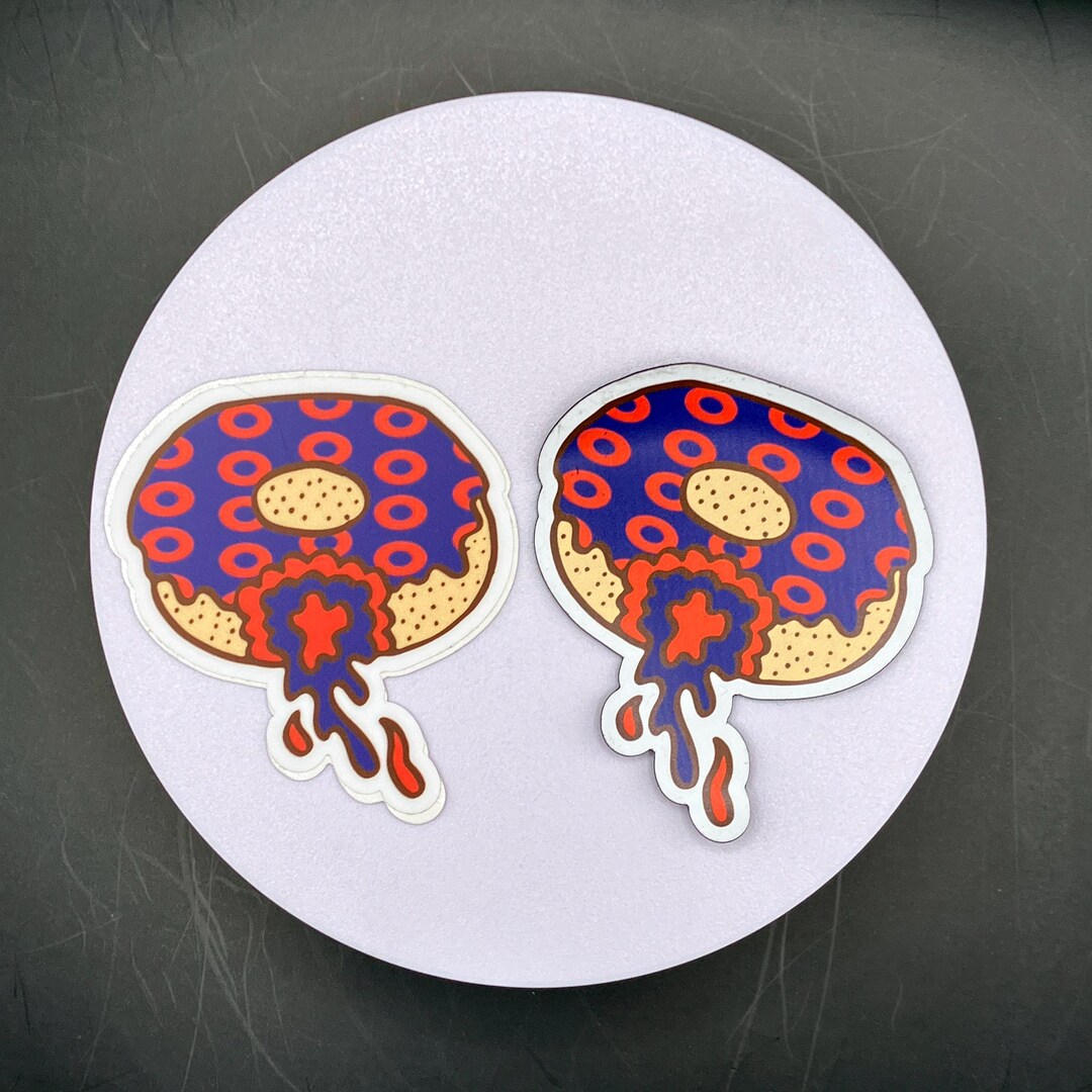 Fishman Donut Magnet & Sticker: Phish Band Art - Etsy