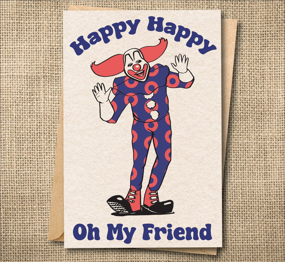 Phish Birthday Card, Phish Tour Card, Phish Bday Card, Circus Comes to ...