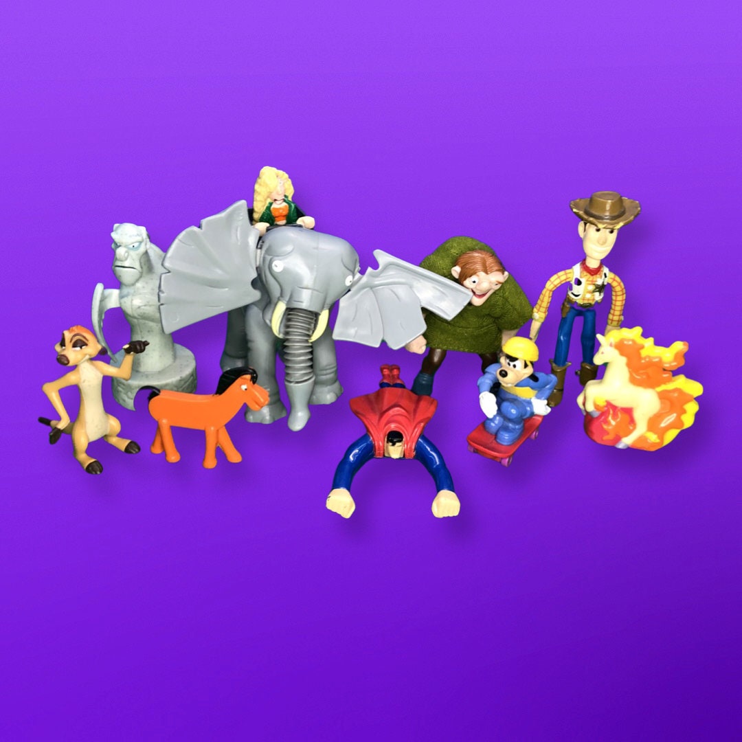 Vintage 1990’s Toy Lot DISNEY Superman Goofy Pokemon GARGOYLES Gumby ...