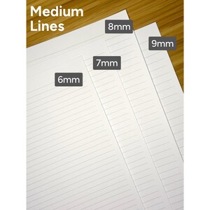 Lined Paper Printable - Letter Discbound - 8.5x11 PDF File Digital ...
