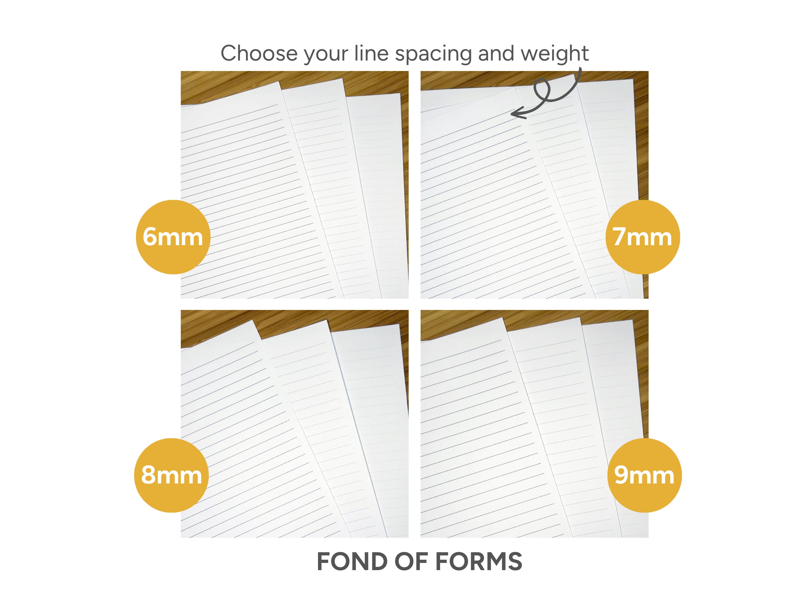 Lined Paper Printable - Letter Discbound - 8.5x11 PDF File Digital ...