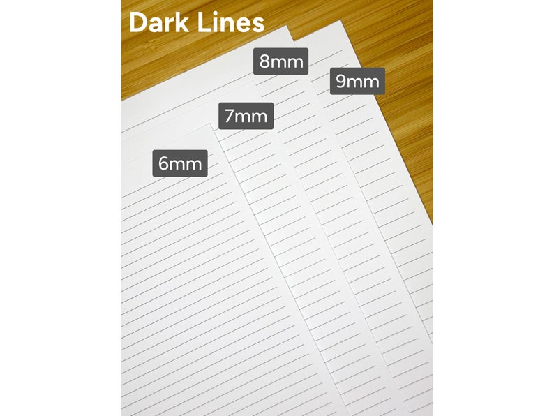 Lined Paper Printable - Letter Discbound - 8.5x11 PDF File Digital Download - Etsy