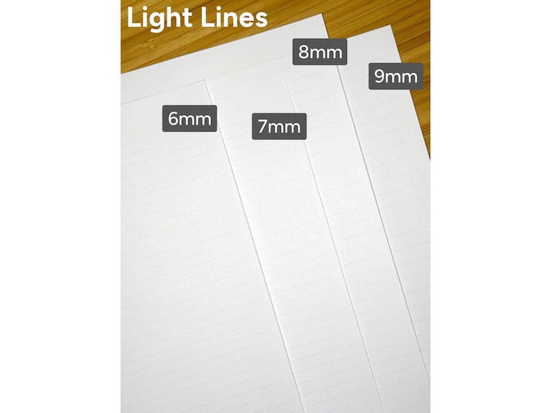 Lined Paper Printable - Letter Discbound - 8.5x11 PDF File Digital Download - Etsy