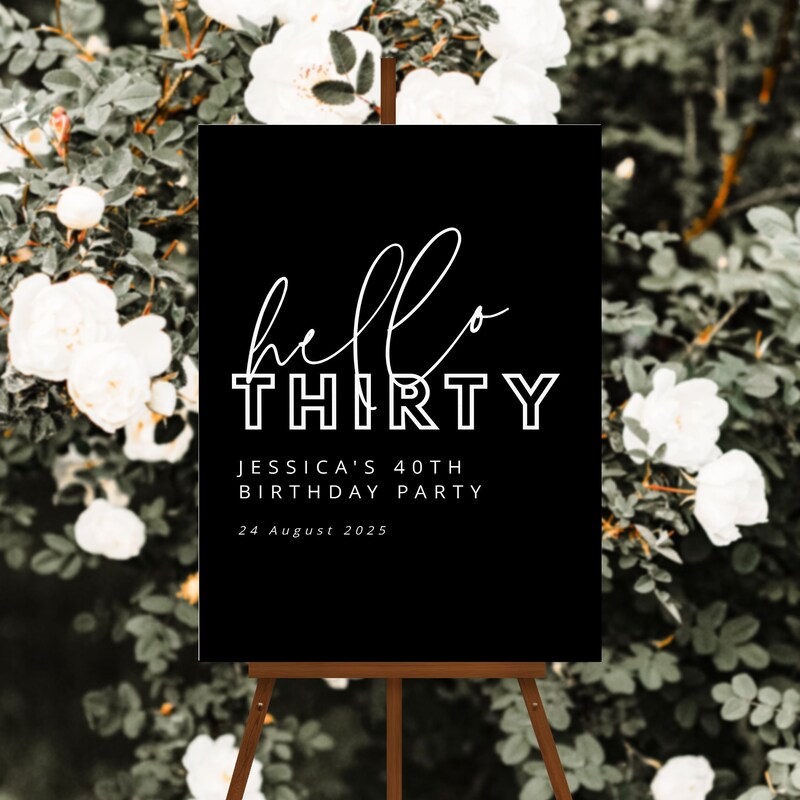 30th Birthday Sign - Etsy