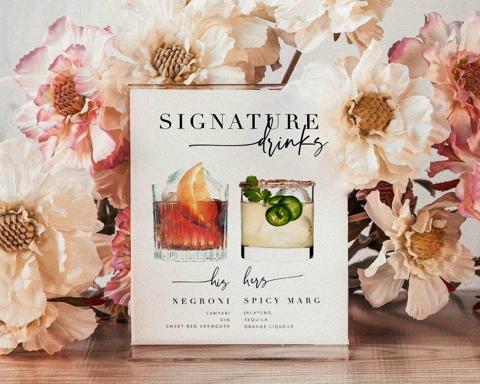 Signature Bar Sign - Etsy
