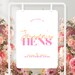 LANA Pink Orange Hens Party Welcome Sign | Instant Download | Editable ...