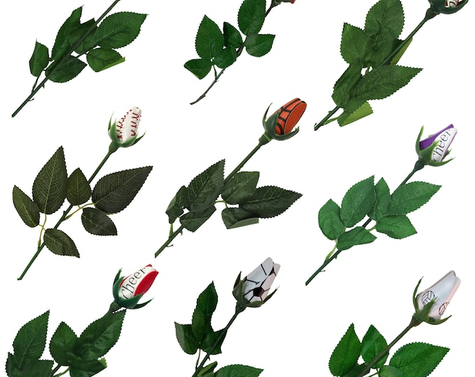 Baseball Sport Bud Roses - Etsy