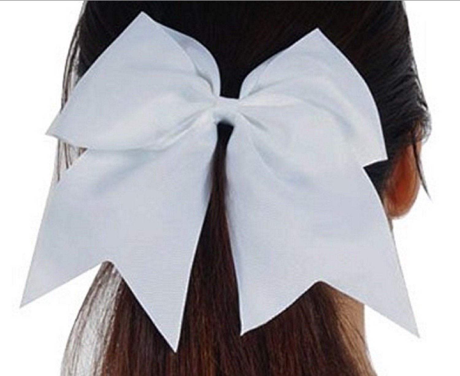 White Cheer Bows White Cheer Bow White Cheerleading Bows - Etsy