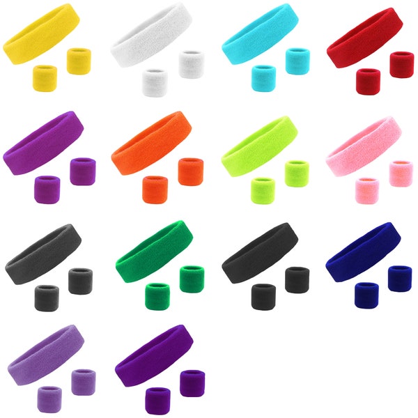 Personalized Sweat Band Set - Etsy