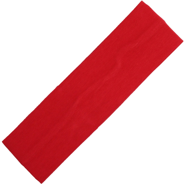 12 Red Cotton Stretch Headband: Wide Boho Yoga Headwrap - Etsy