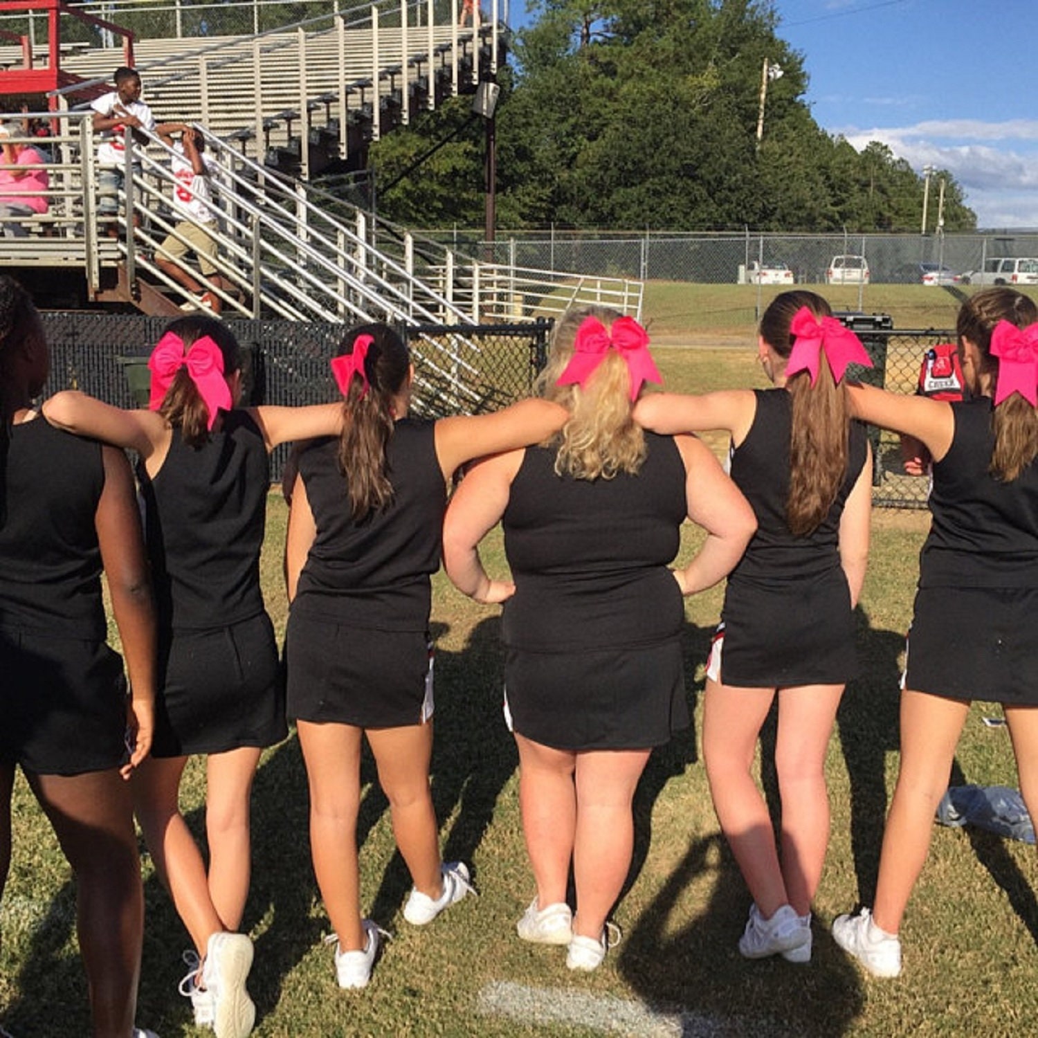 12 Big Cheer Bows 7 Ribbon w Ponytail Girls Cheerleading | Etsy