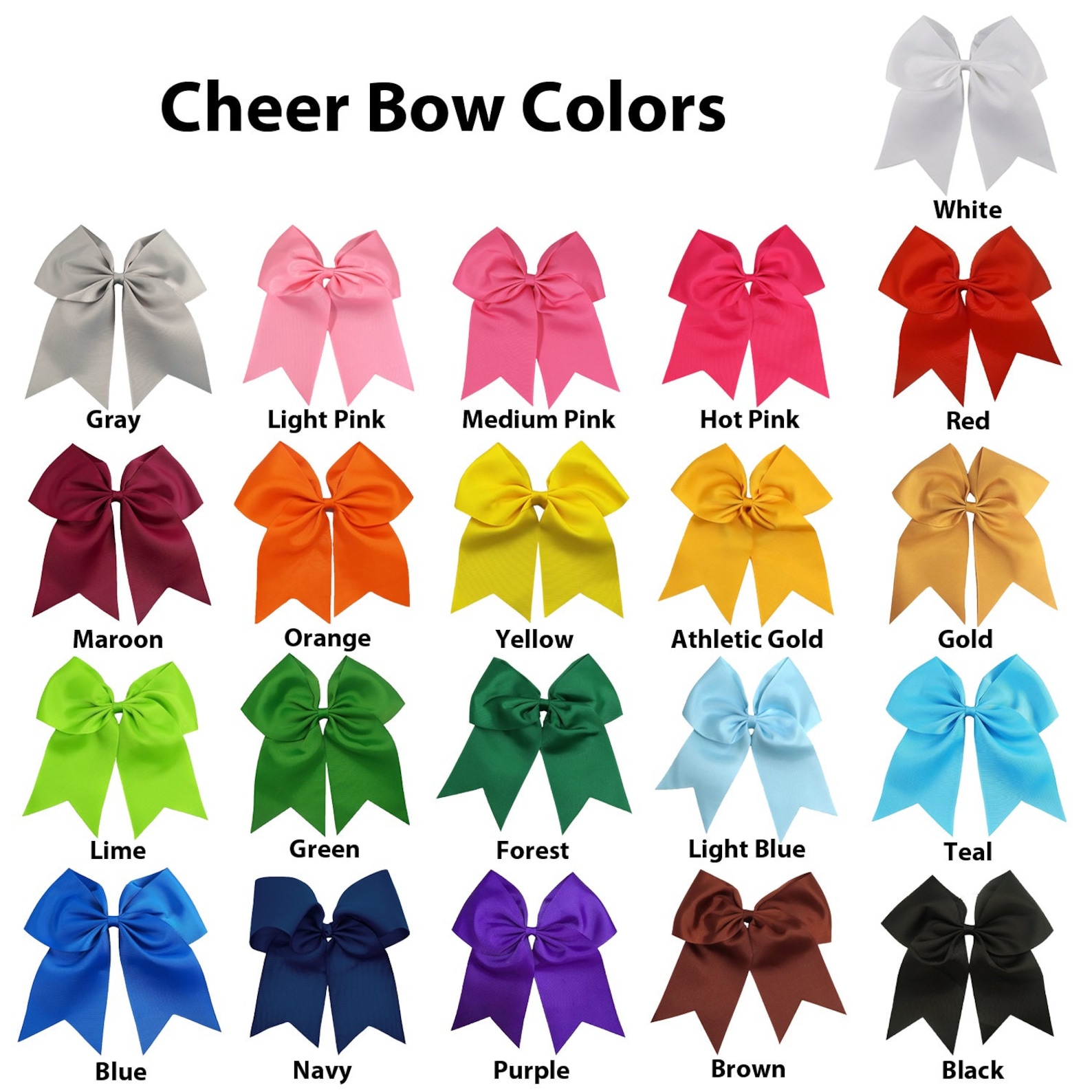 Red Cheer Bows, Red Cheer Bow, Red Cheerleading Bows, Red Hair Bows ...