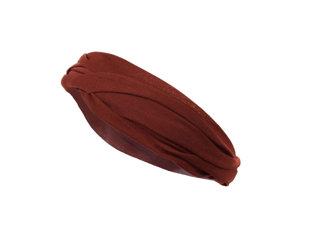 Maroon Tube Headbands, Headbands for Women, Wide Headband, Boho, Yoga ...