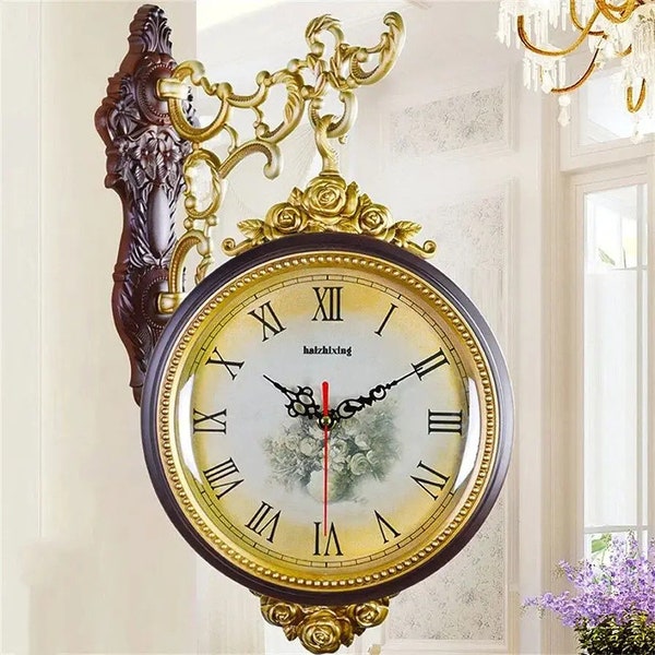 Double Sided Clock - Etsy
